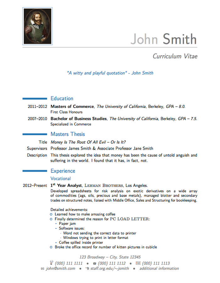 Latex Cv Template Mit Planner Template Free